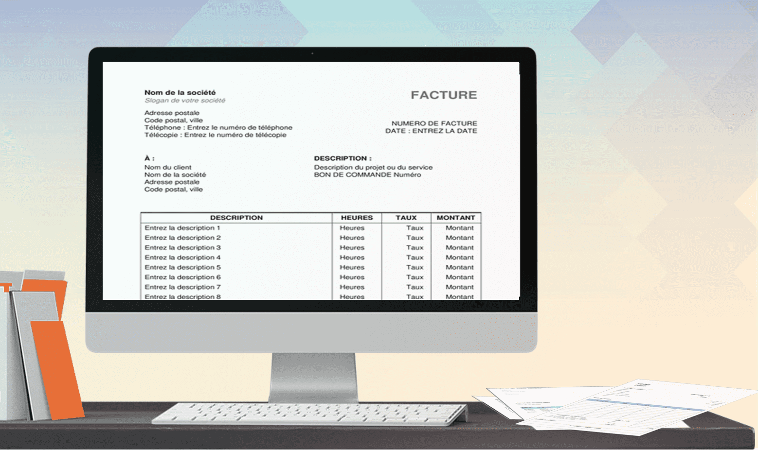 Modèle facture Excel prestation de service - Modèles Excel