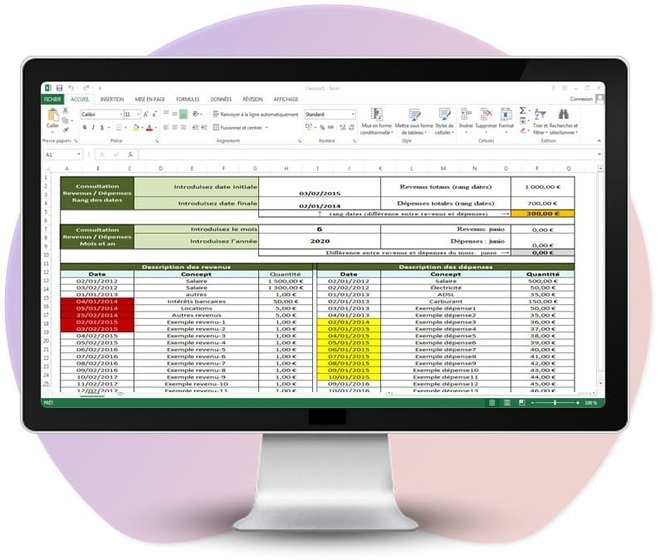 Modèle gratuit de registre comptable sur Excel - Modèles Excel