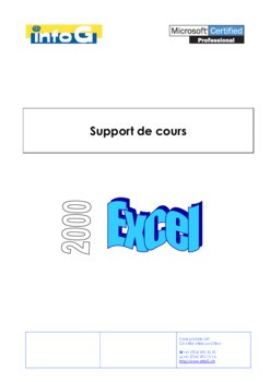 Cours Programmation Excel - Cours Excel