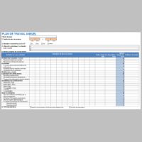 Modèle de planning de travail annuel sous Excel - Modèles Excel