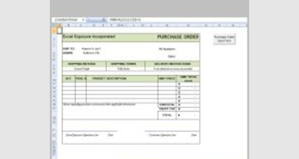 Purchase Request Form Template Excel