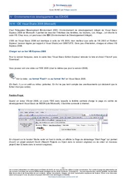 Cours de programmation Visual Basic 6 - Cours visual basic