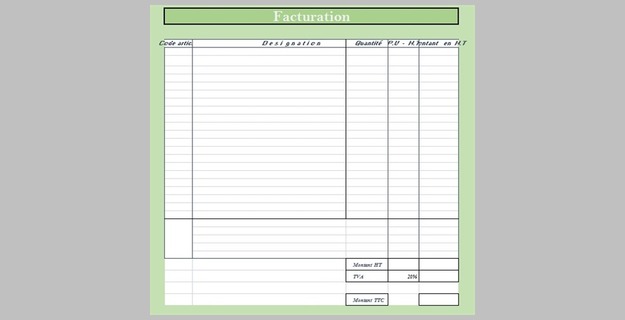 Modèles de facture automatique Excel