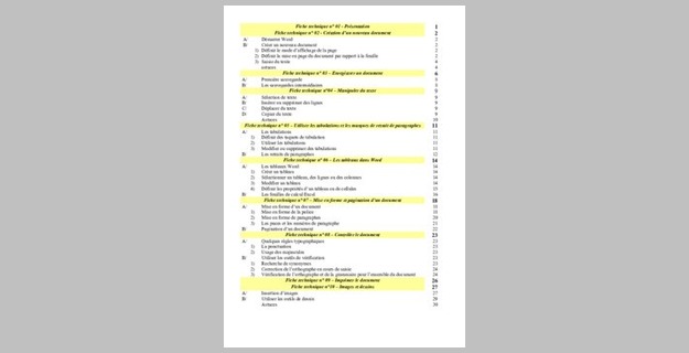 Apprendre Word gratuitement