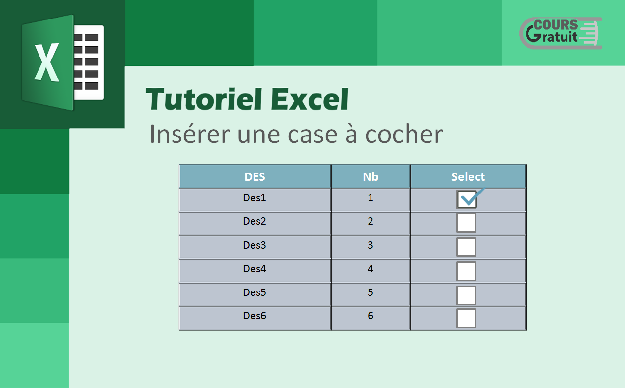 Tutoriel Sur Les Cases Cocher Dans Excel Insertion Manipulation Et