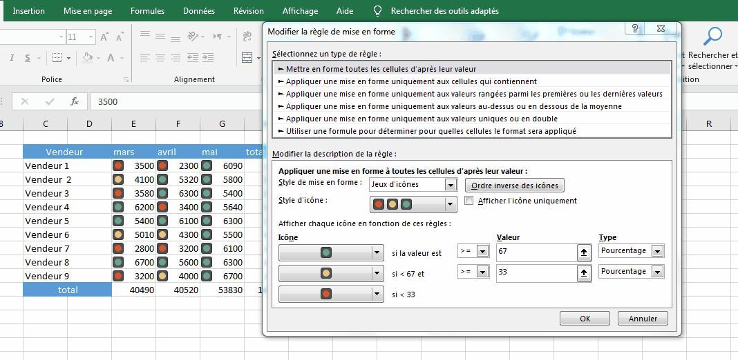 Tutoriel Excel : la mise en forme conditionnelle