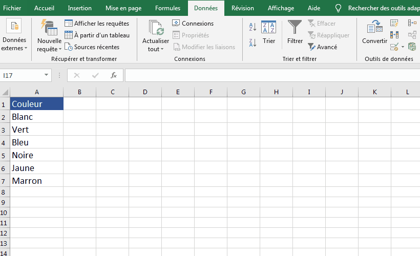 Tutoriel Excel : les listes déroulantes