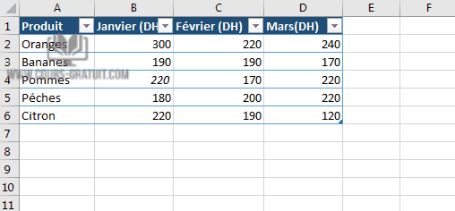 Tutoriel Excel : Manipuler les tableaux