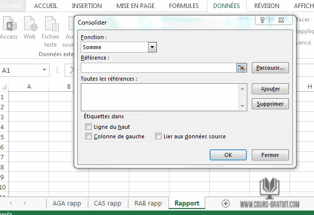 Comment faire un tableau récapitulatif de plusieurs feuilles de calcul ...